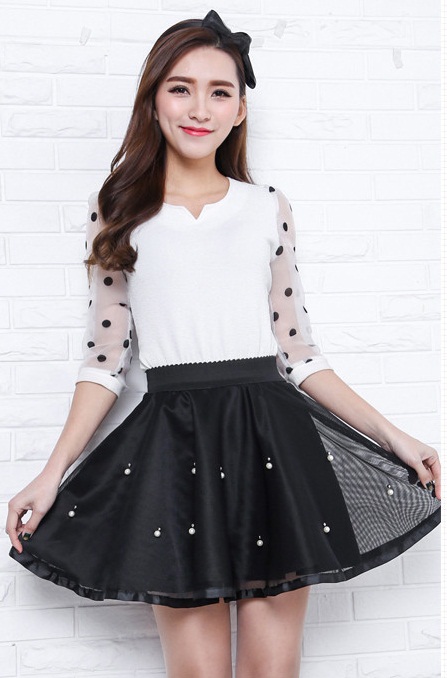 Beaded Elastic Waist A Word Tutu Skirt \ Princess Skirt on Luulla